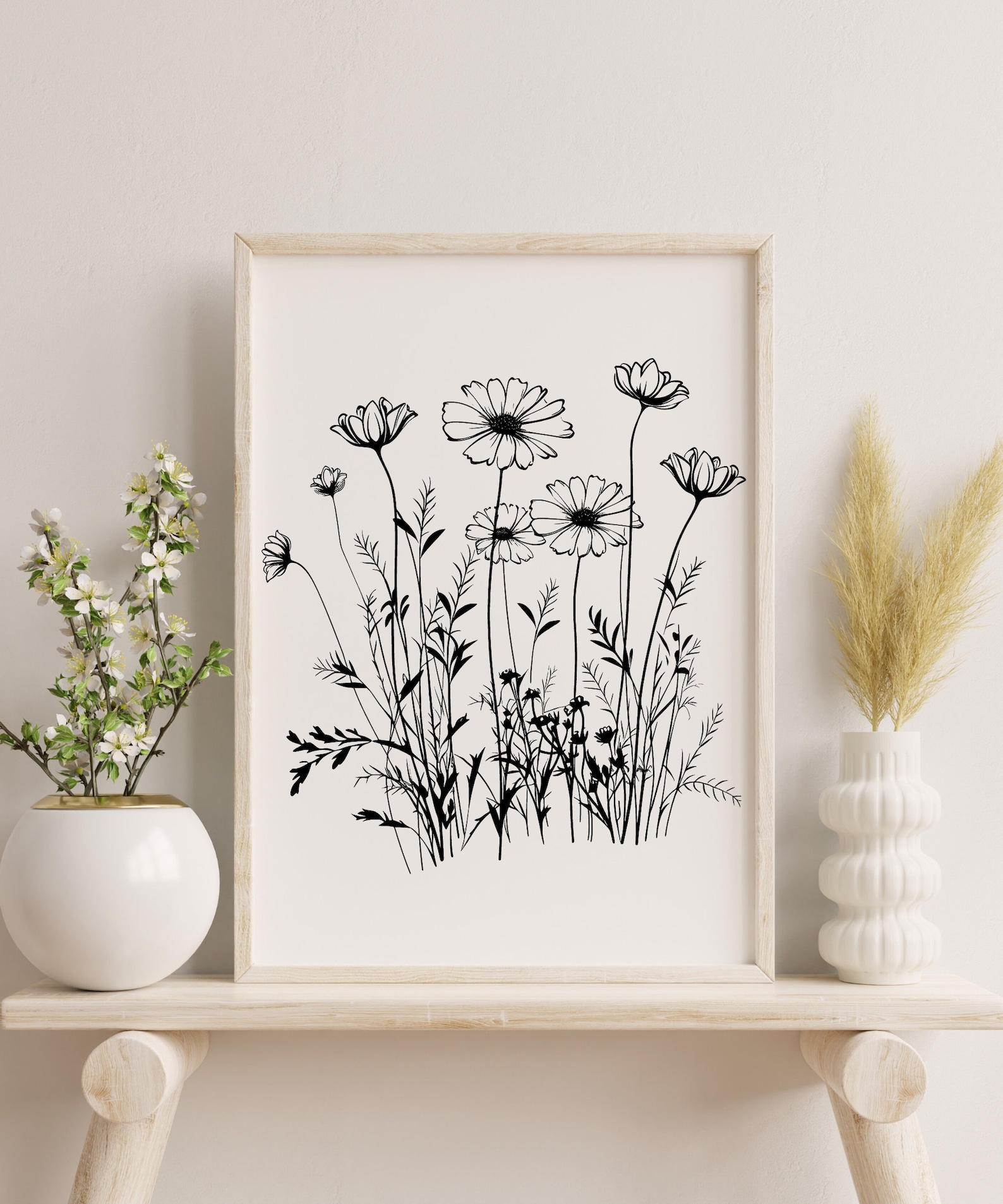 Wildflowers Prints, Printable Wall Art, Digital Download, Wildflowers ...