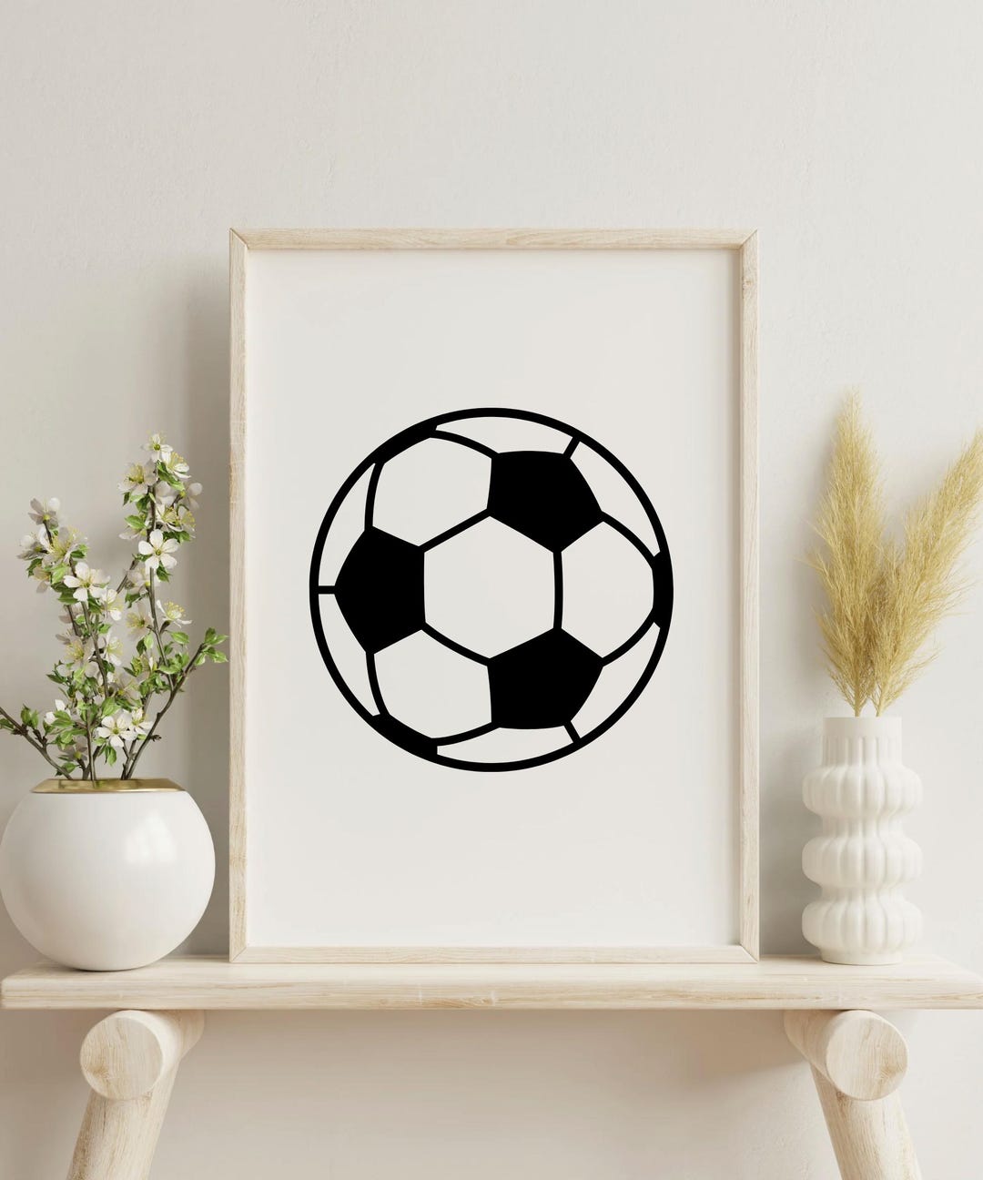 Soccer Ball, Digital Download, Soccer Ball Wall Art PNG, and EPS Files ...