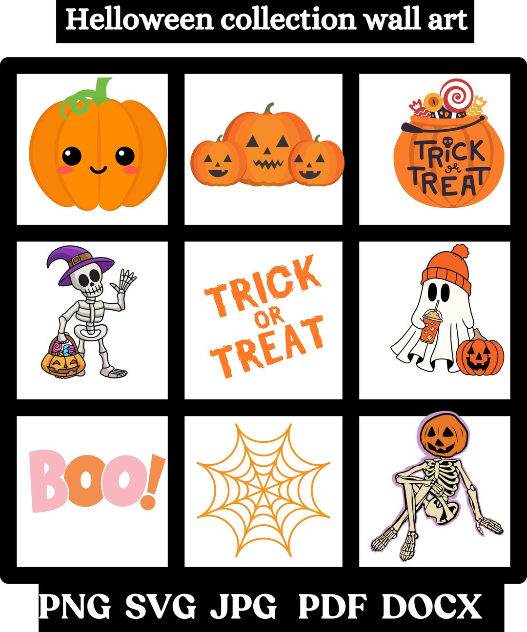Halloween Printable Wall Art: Spooky Kids Decor (digital Download) - Etsy