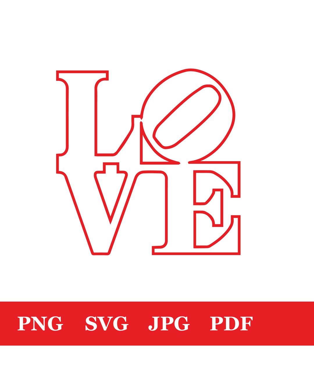 Printable Love Painted Wooden Heart Wood Love Letters Sign Valentine's ...