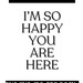 I Am so Happy You Are Here Printable Wall Art, Teacher Decor, Nice ...