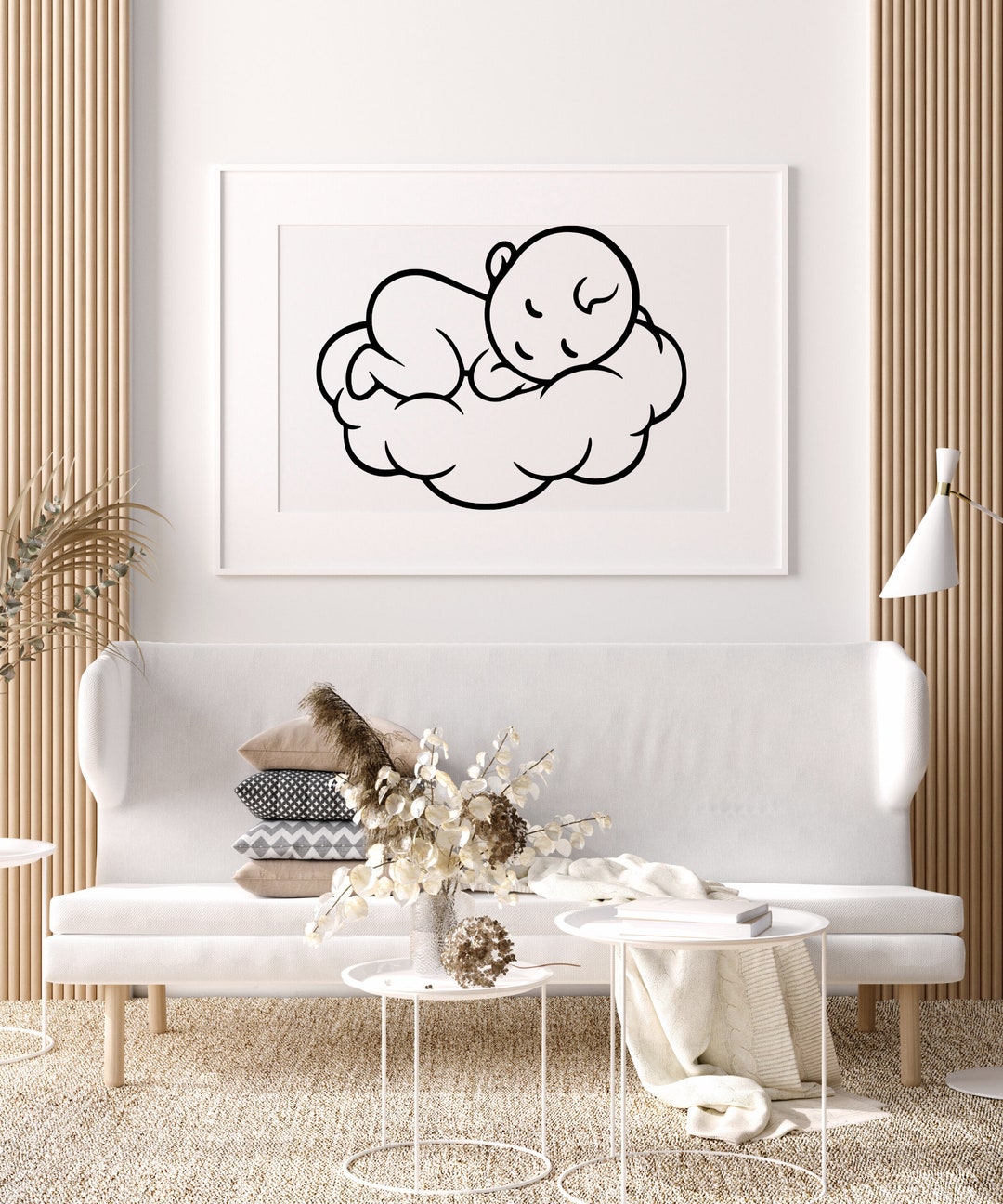 Newborn Baby Sketch, Custom Newborn Print, Baby Birth Wall Art ...
