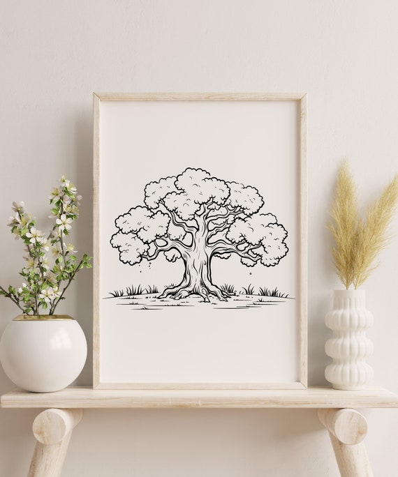 Vintage Family Tree Clip Art