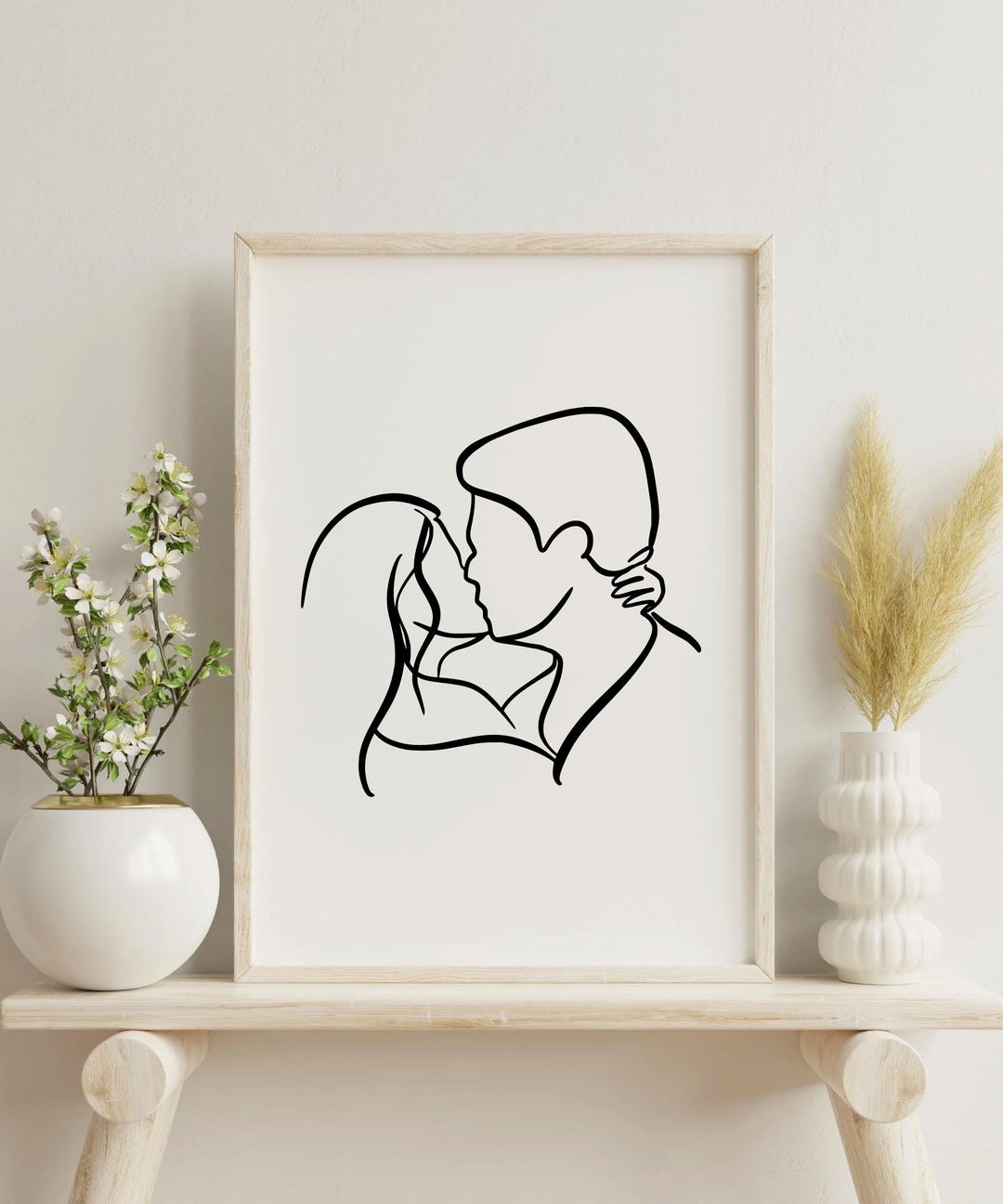 Romantic Couple Line Art Instant Download SVG, 2-PNG, 2-dxf, 2-jpg ...