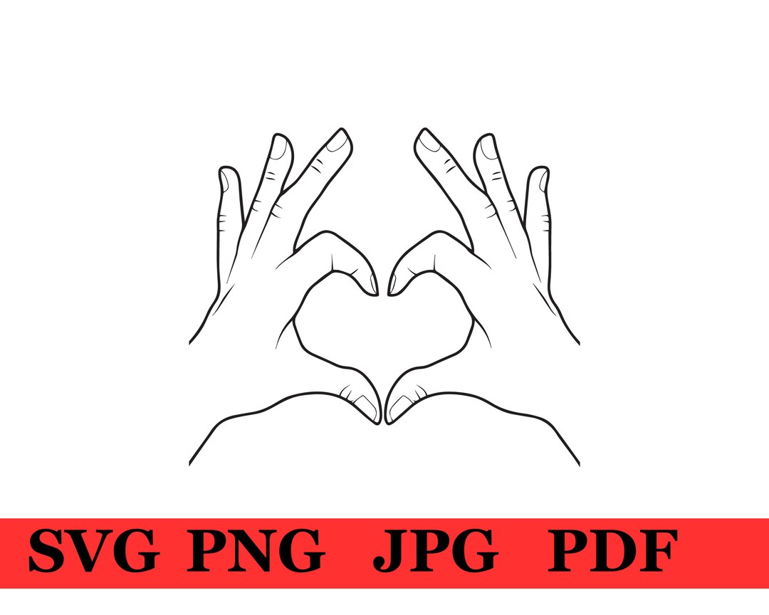 Heart Hand Line Art, Lovers Print, Hand Heart Print, Modern Wall Décor ...