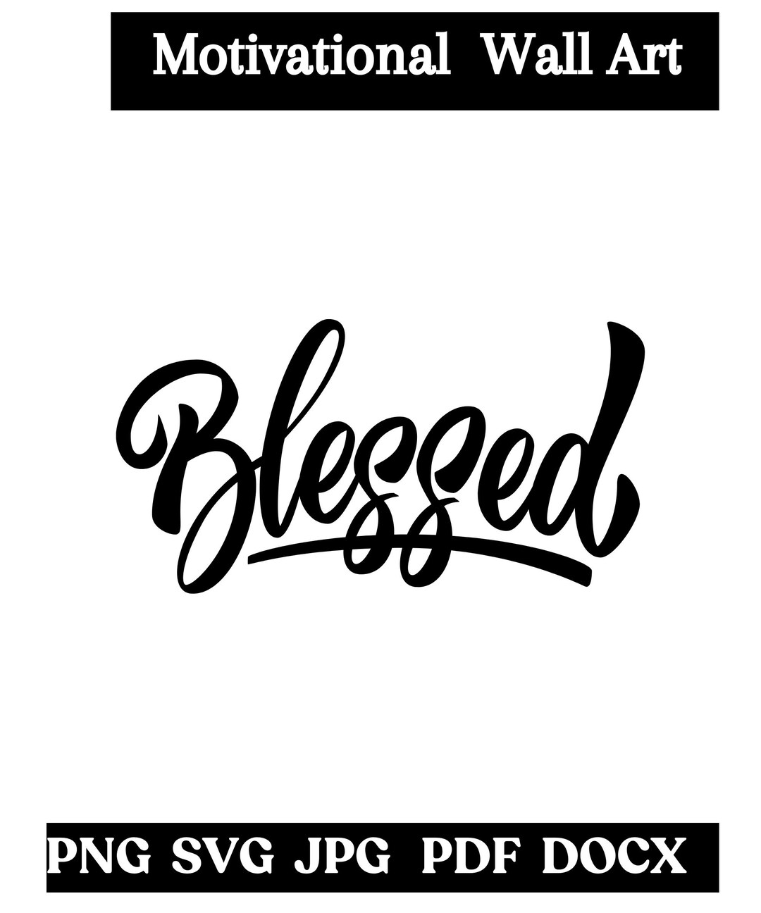 Be Blessed Text Print, Gallery Wall Arts Quote Print, Maximalist Poster ...