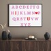 Printable ABC I Love You, Valentine's Day, Retro Valentine's Retro ...