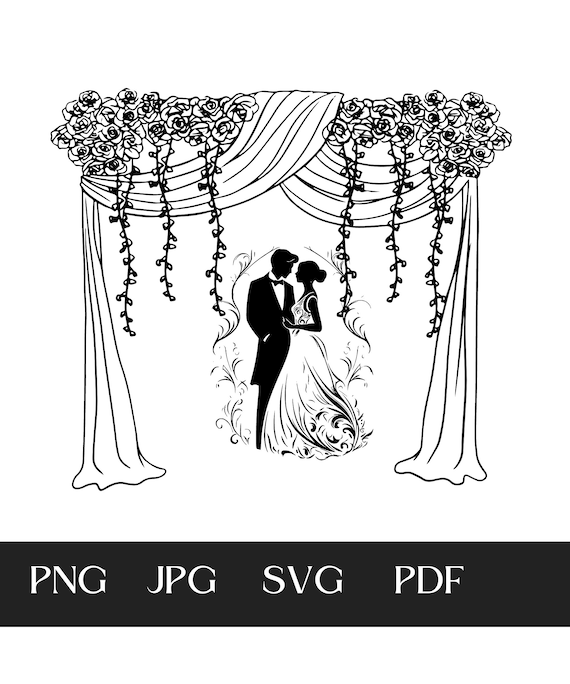 Pencil Drawing Wedding