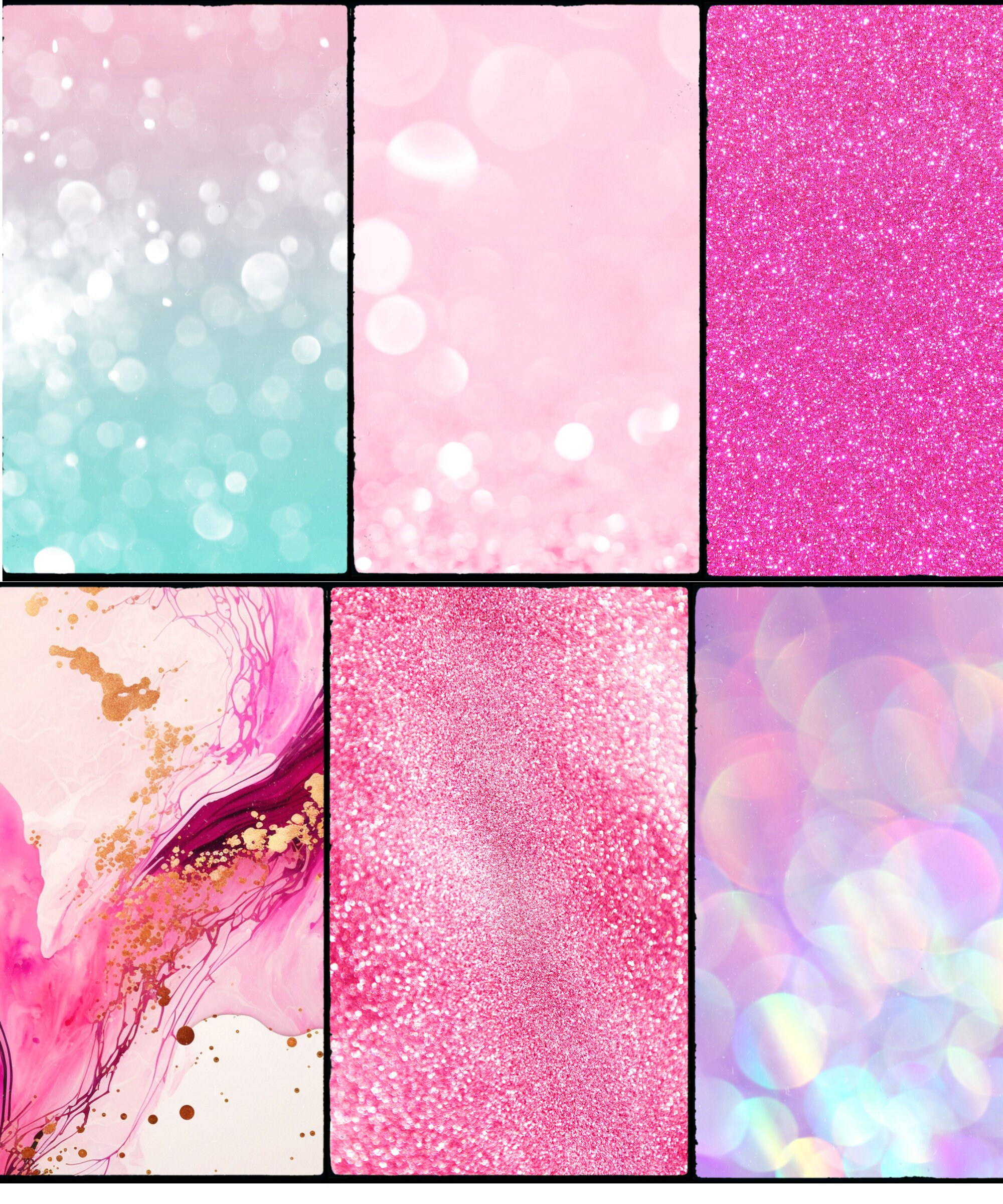 Valentine Glitter Digital Paper, Seamless Heart Glitter Sparkle ...