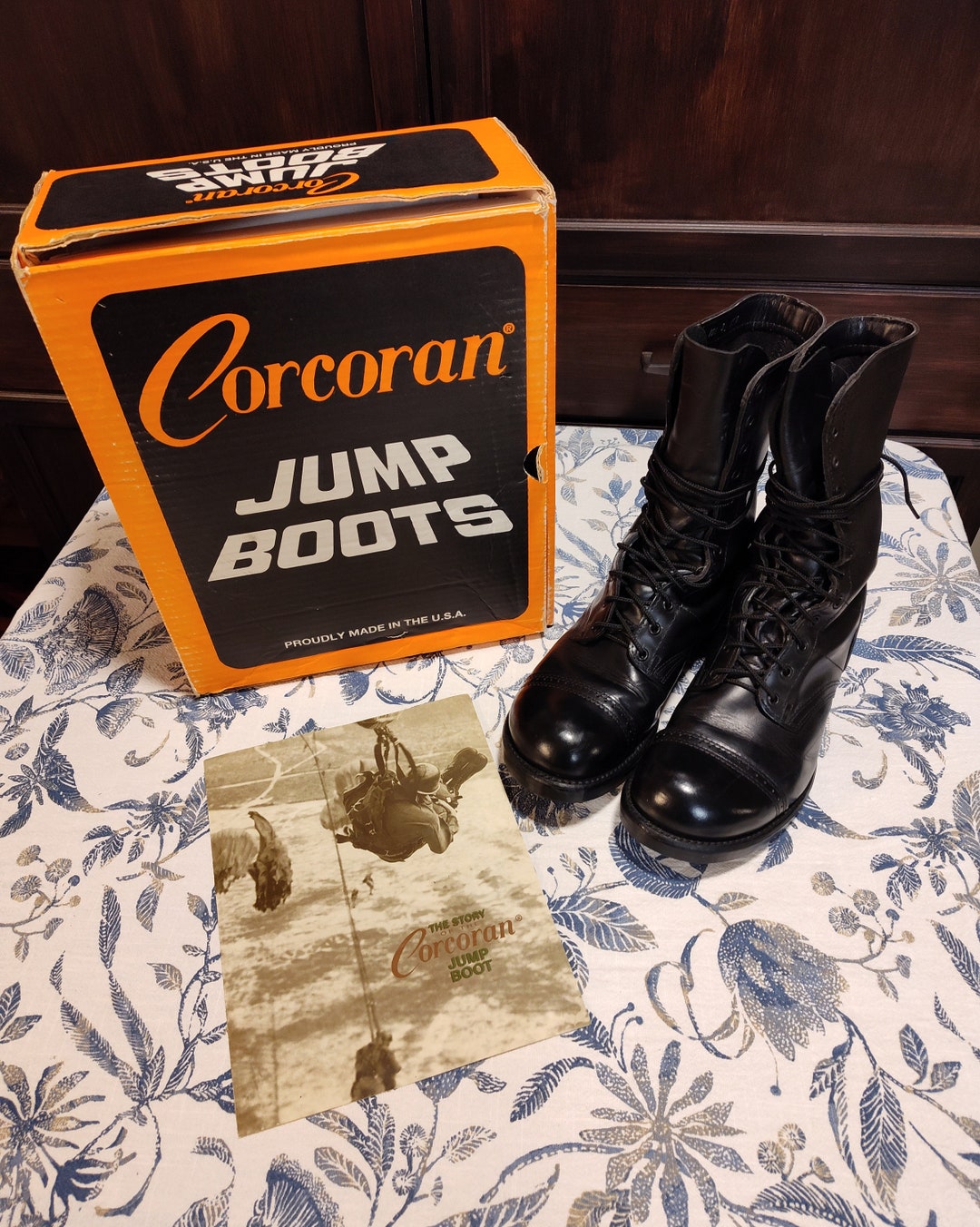 Vintage Corcoran Jump Boots Model 1500 Size 10.5 D, Army Paratrooper ...