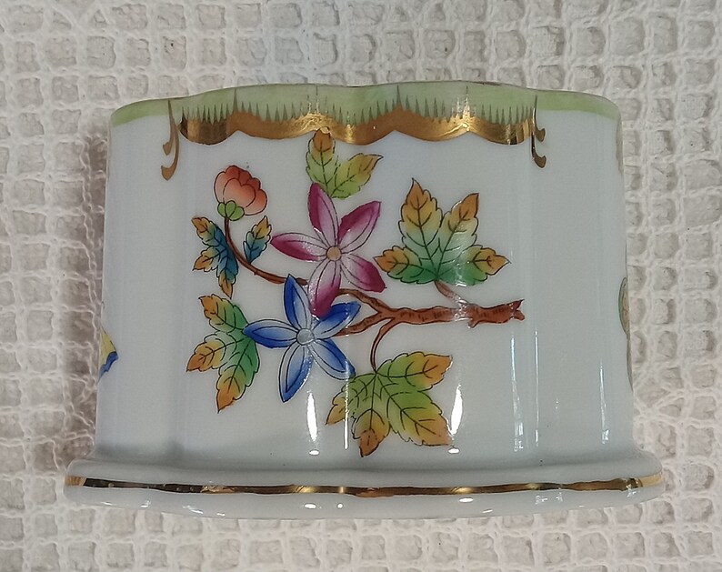 1950's Herend Porcelain Queen Victoria Pattern 4 Pc Vanity Set - Etsy