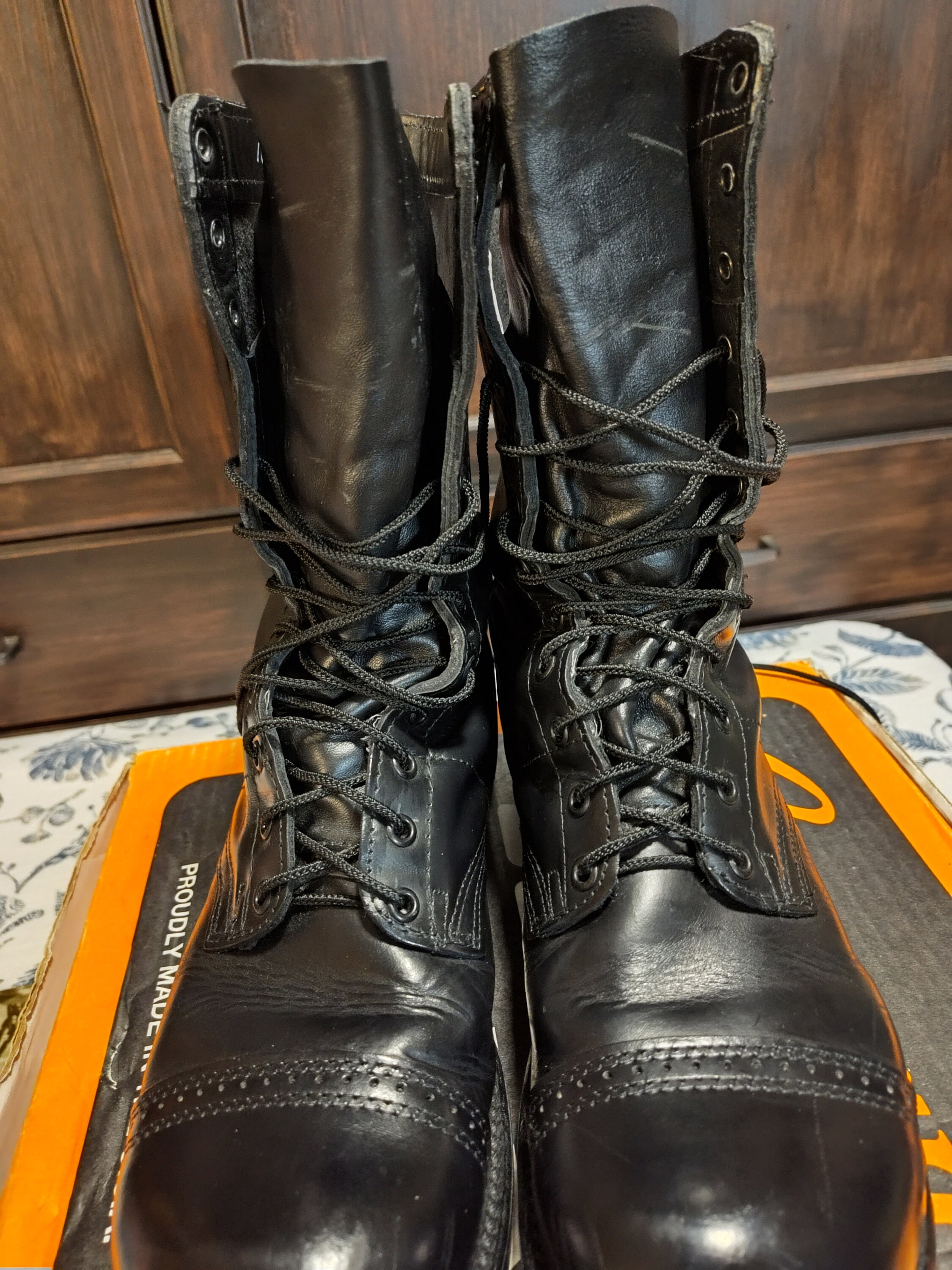 Vintage Corcoran Jump Boots Model 1500 Size 10.5 D, Army Paratrooper ...