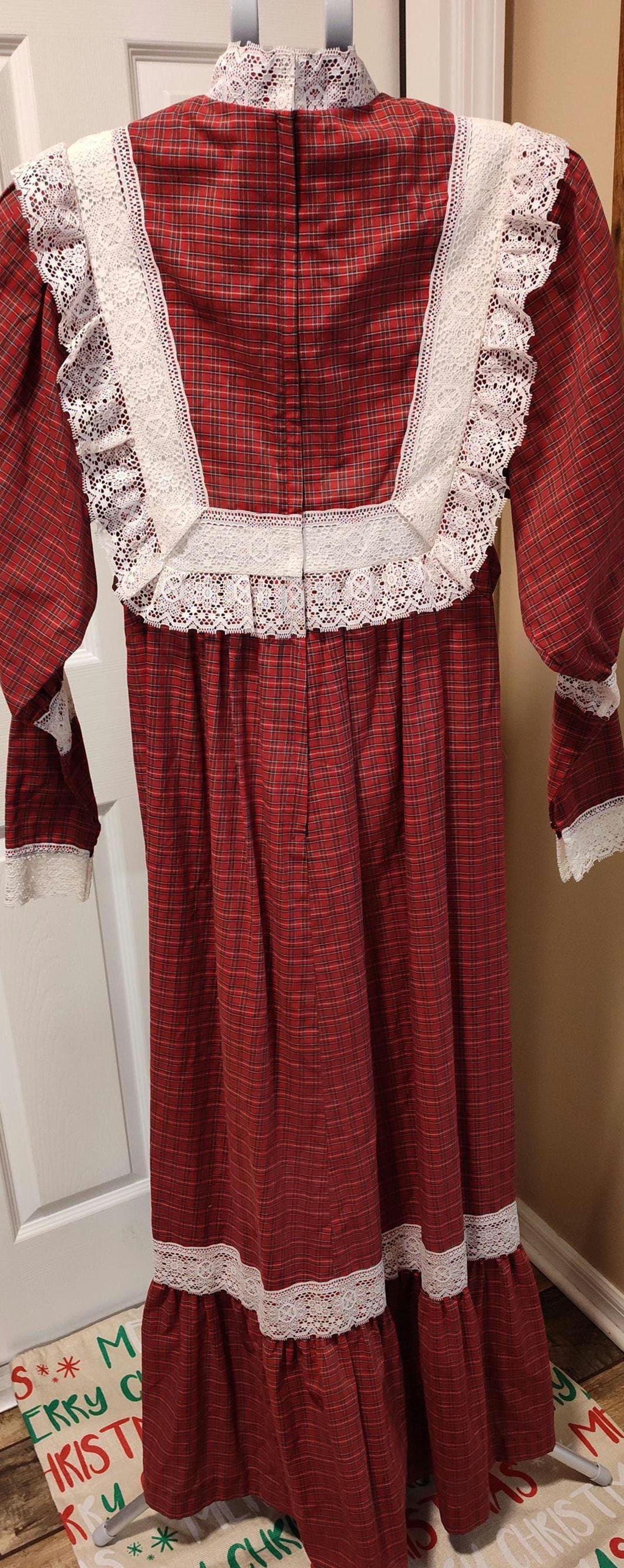 Vintage Ms Clause Dress 70s Hilda Hawaii Muumuu Prairie Dress Never ...