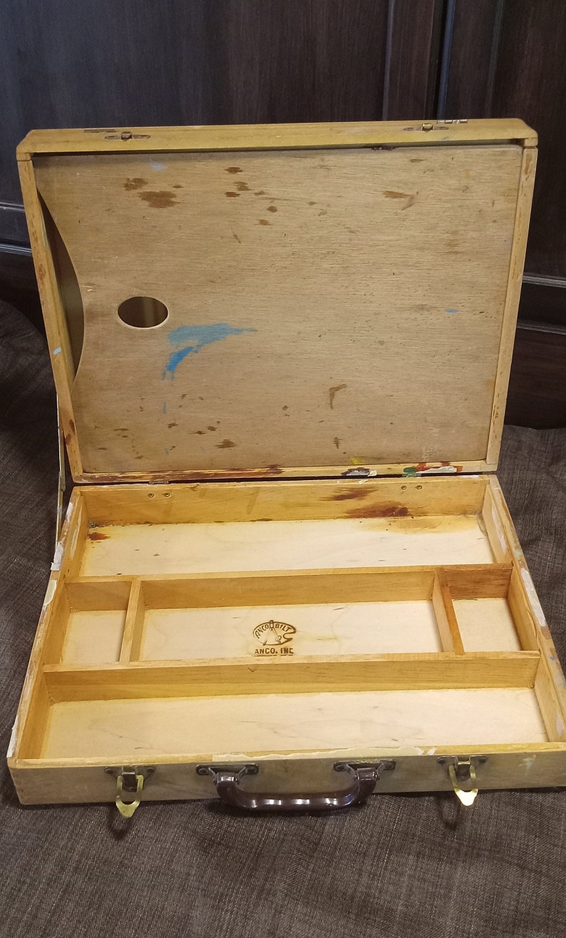 Vintage 60's Anco Bilt Artist Box W/palette and Extra Supplies Rare - Etsy