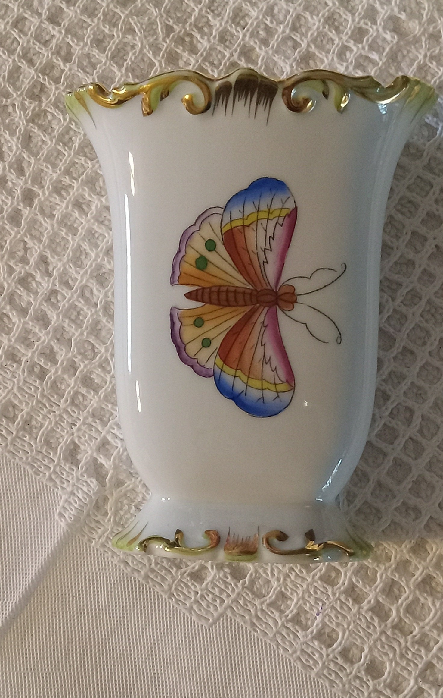 1950's Herend Porcelain Queen Victoria Pattern 4 Pc Vanity Set - Etsy