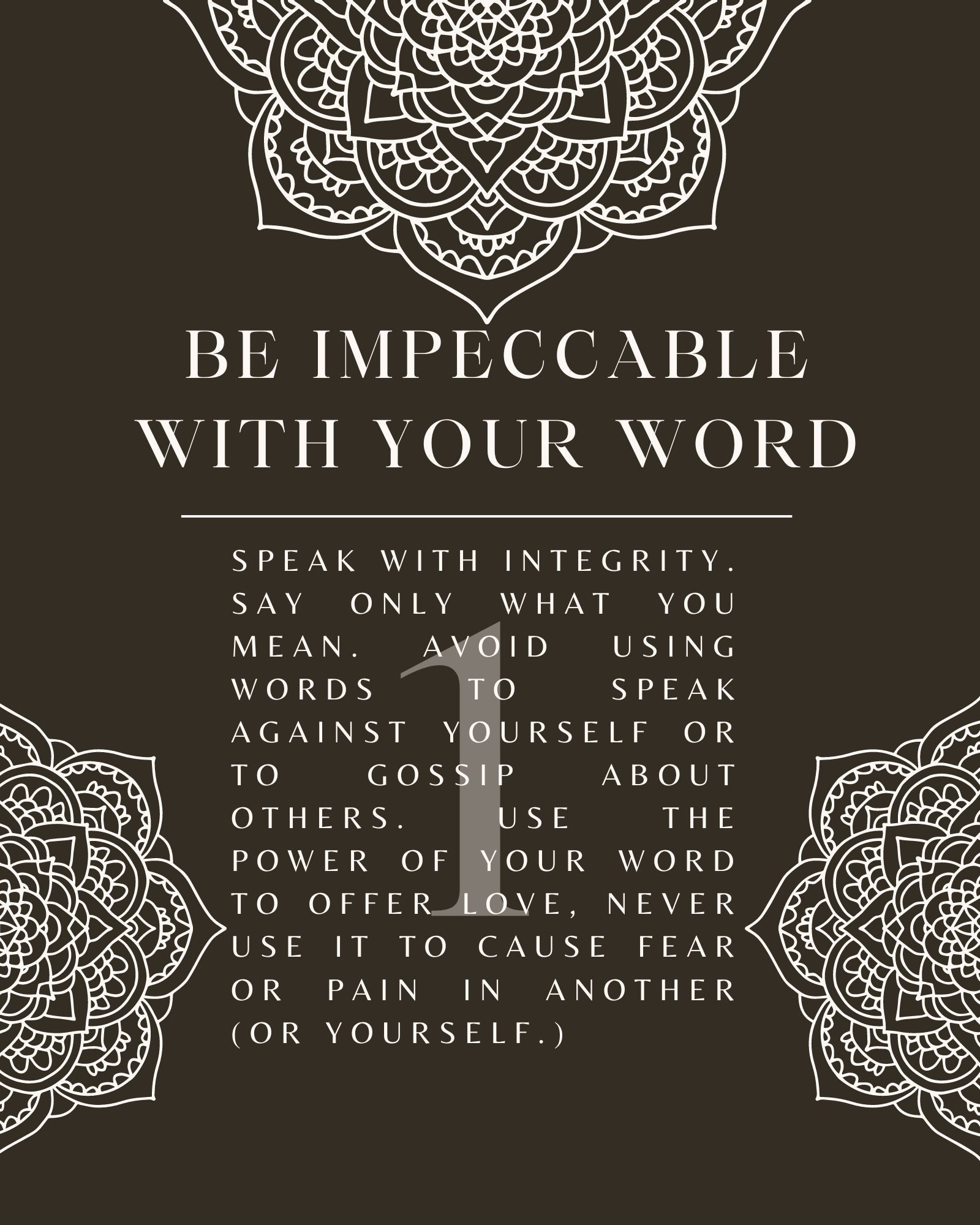 The Four Agreements Artwork- Digital Print - Etsy