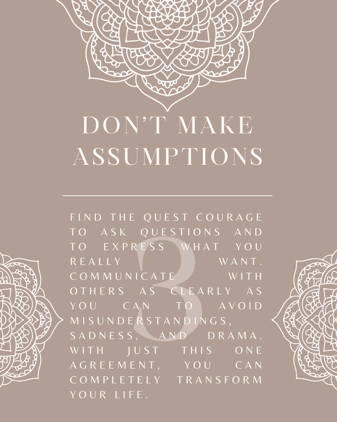The Four Agreements Artwork- Digital Print - Etsy