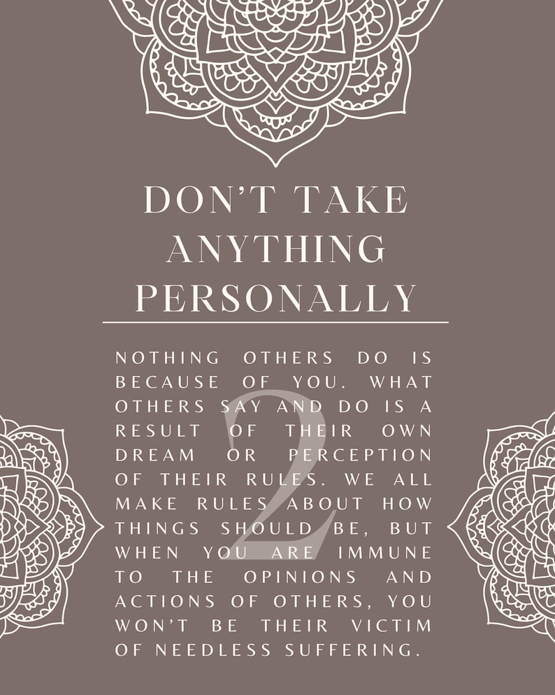 The Four Agreements Artwork- Digital Print - Etsy