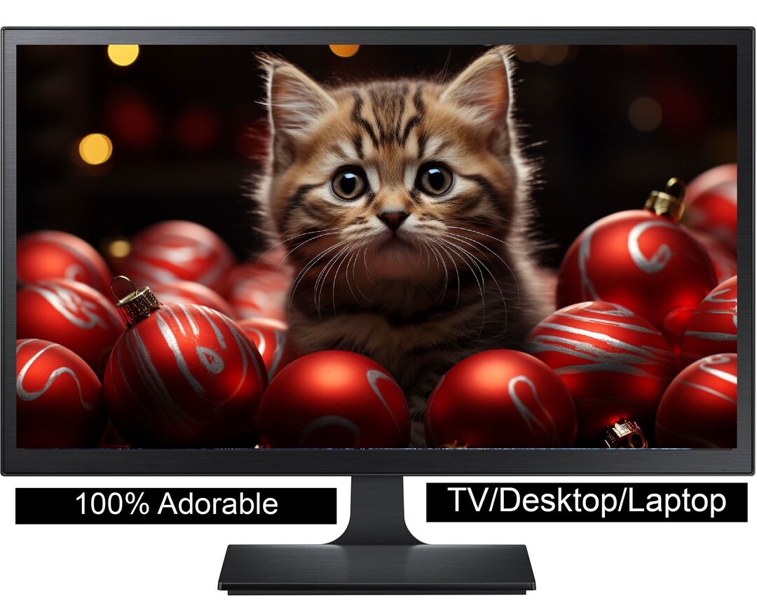 Christmas Kitten Screen Saver - Etsy