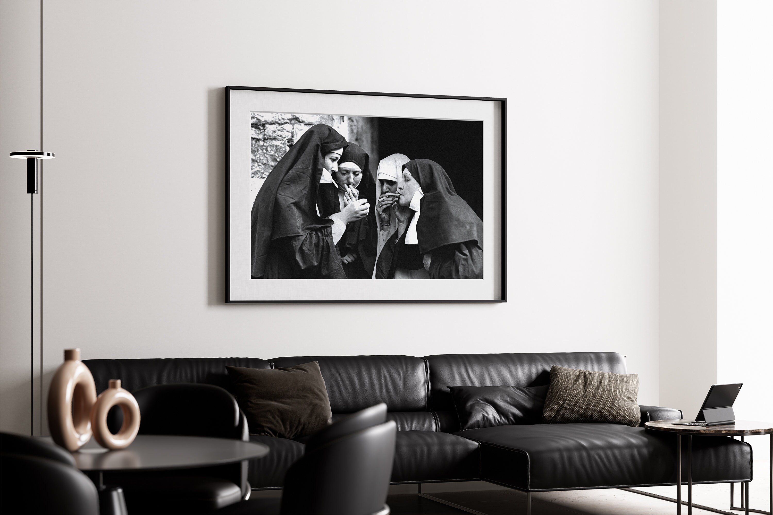 Nuns Smoking Photo Poster, Catholic Nuns Photo, Nuns Smoking Cigarette ...