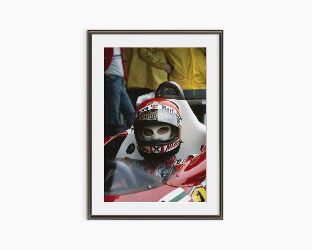 Formula One Print, Car Racer Poster, Niki Lauda Print, Formula 1 Pilot ...
