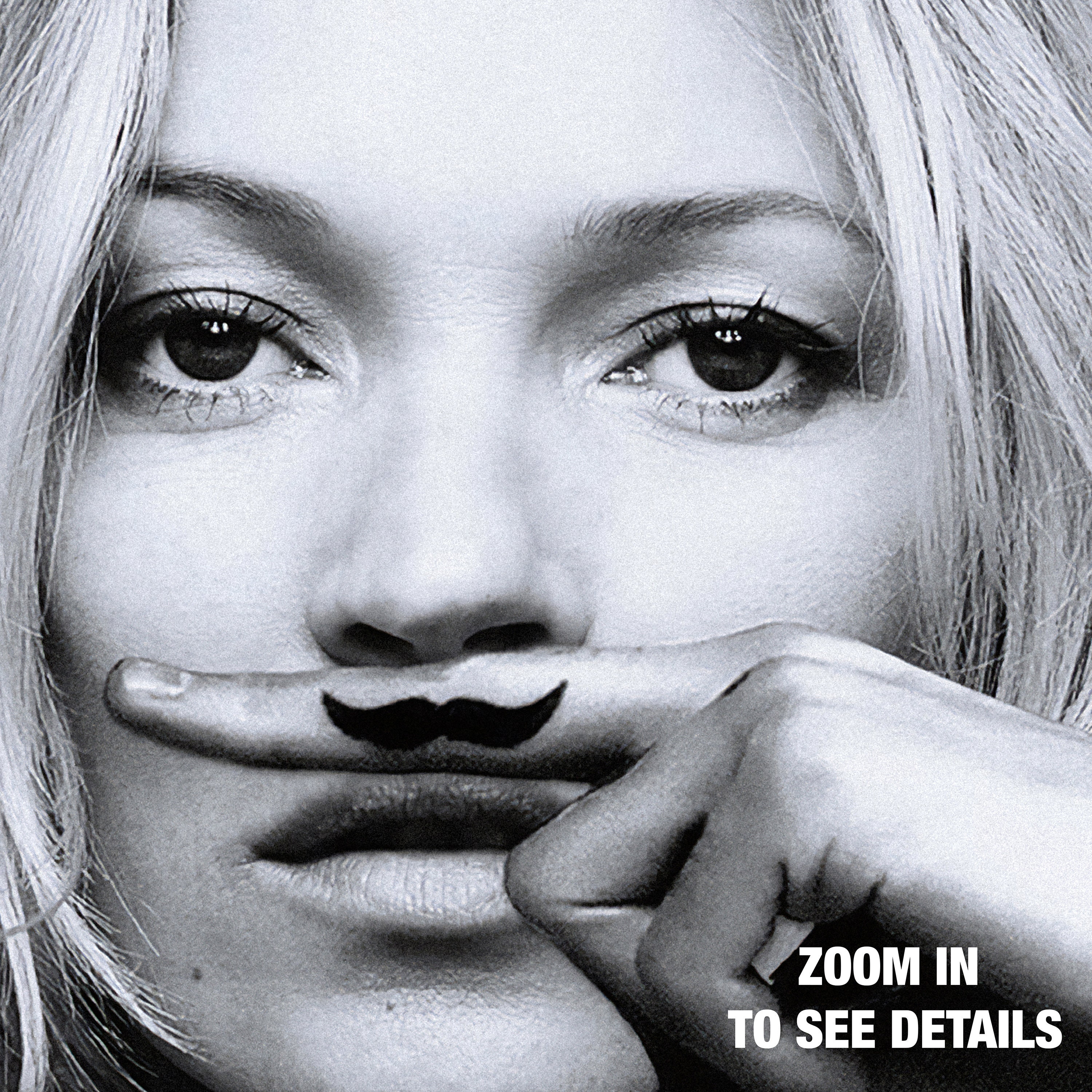 Kate Moss Poster, Fashion Model Photo, Kate Moss Moustache, Funny ...