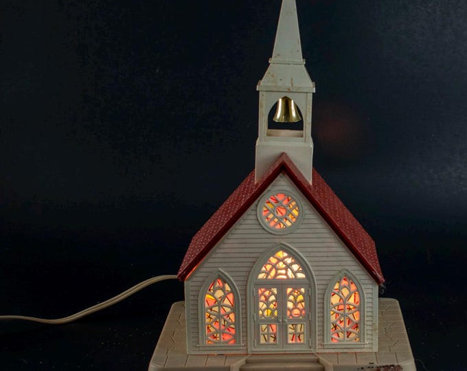 Vintage 1960's Regency Alpine Village Light-up Church for Christmas ...