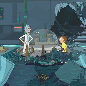 Rick Sanchez Flying Car 3D Text Design - Etsy