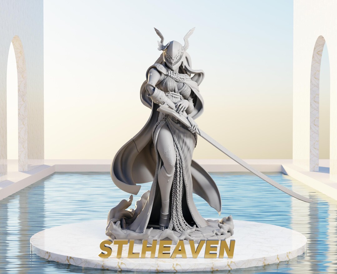 Malenia 3D Model STL File Elden Ring Instant Download Easy 3D Printing ...