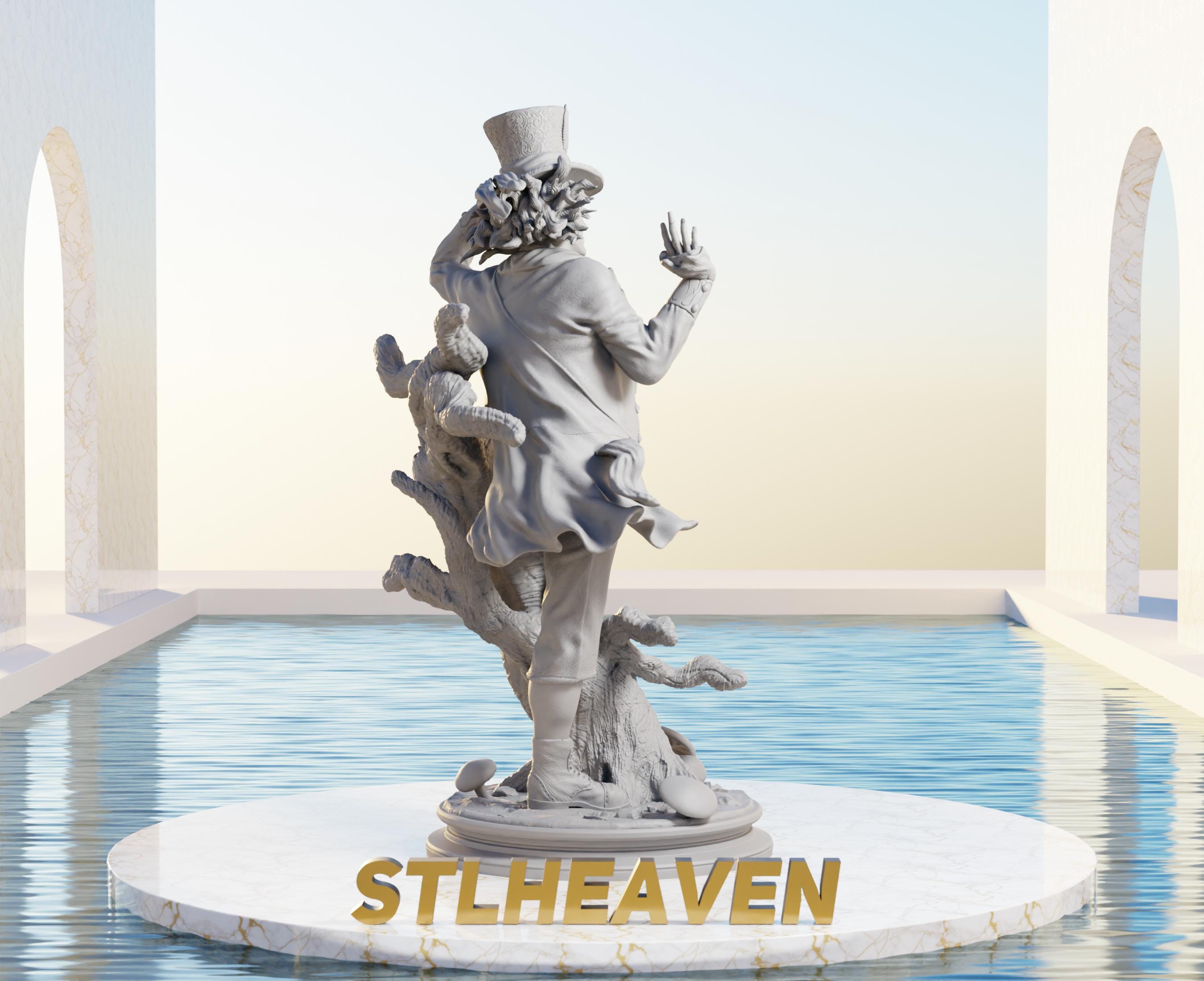 Mad Hatter 3D Model STL File Alice in Wonderland Instant Download Easy ...