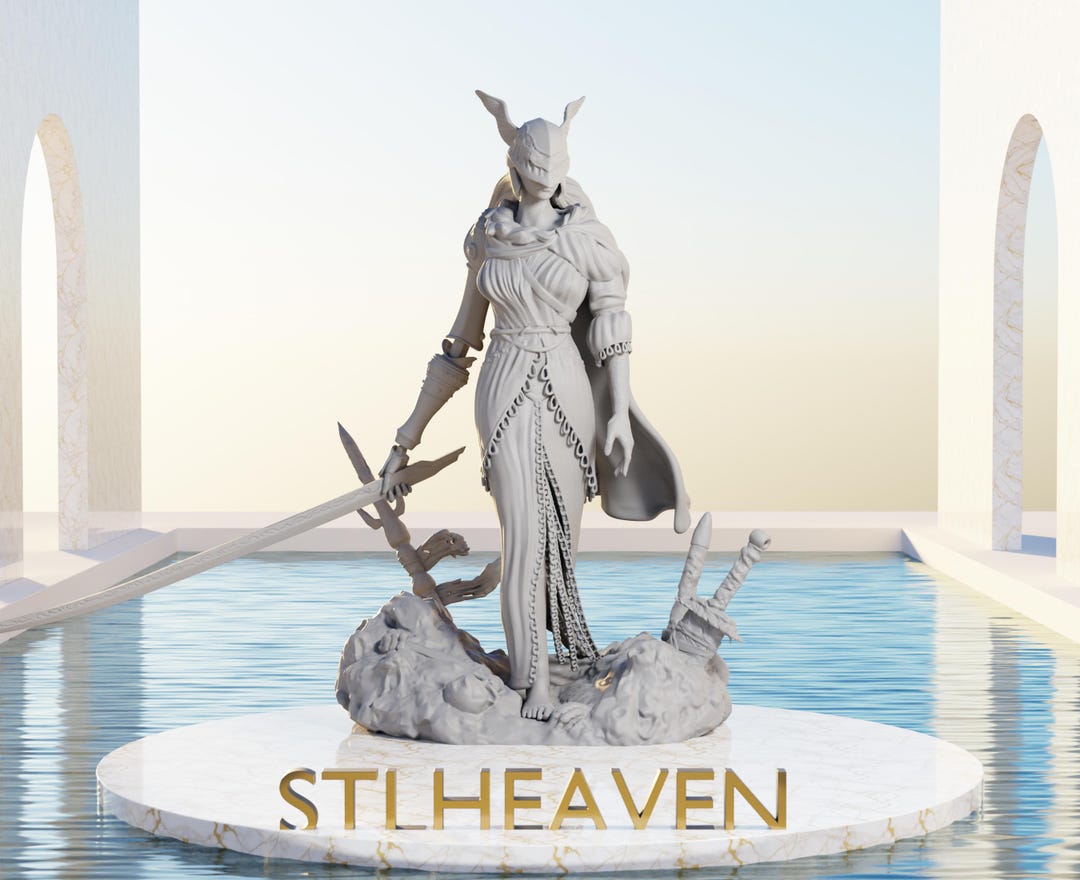 Malenia 3D Model STL File Elden Ring Instant Download Easy 3D Printing ...