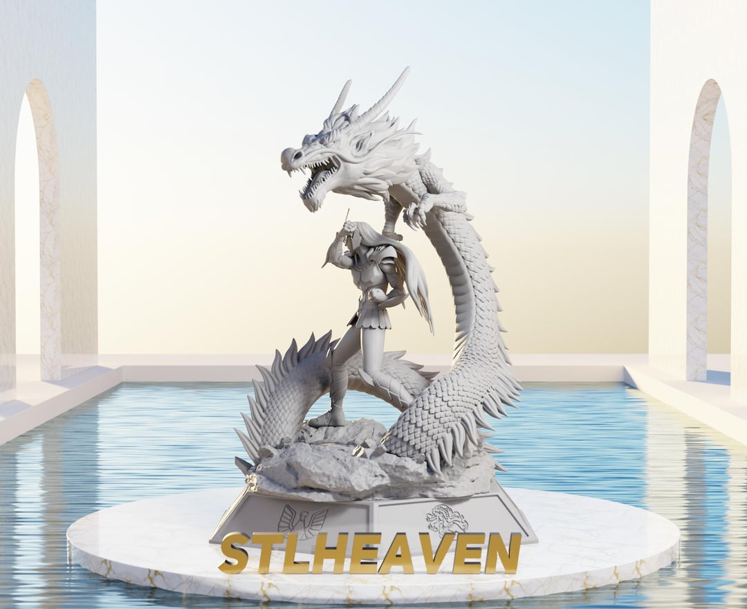 Shiryu 3D Model STL File Saint Seiya Series Instant Download Easy 3D ...
