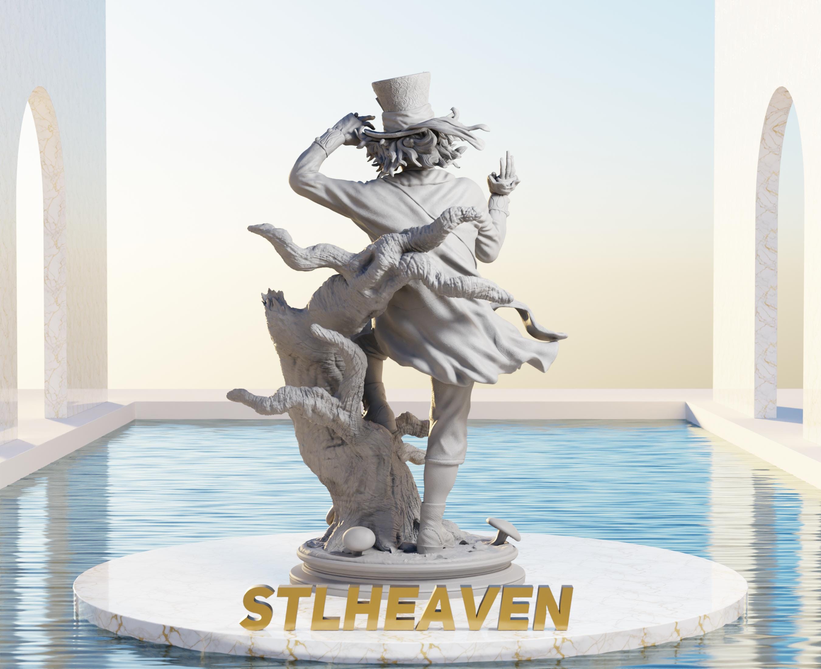 Mad Hatter 3D Model STL File Alice in Wonderland Instant Download Easy ...