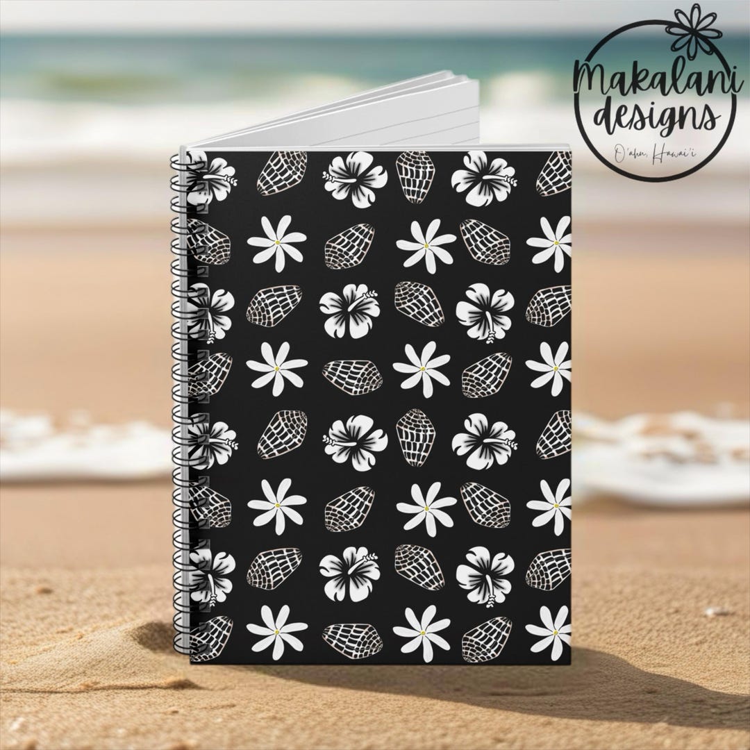 Tiare & Hibiscus Spiral Notebook – Floral Writing Journal - Etsy