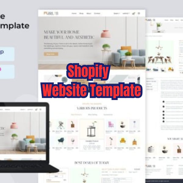 Shopify Website Templates - Etsy