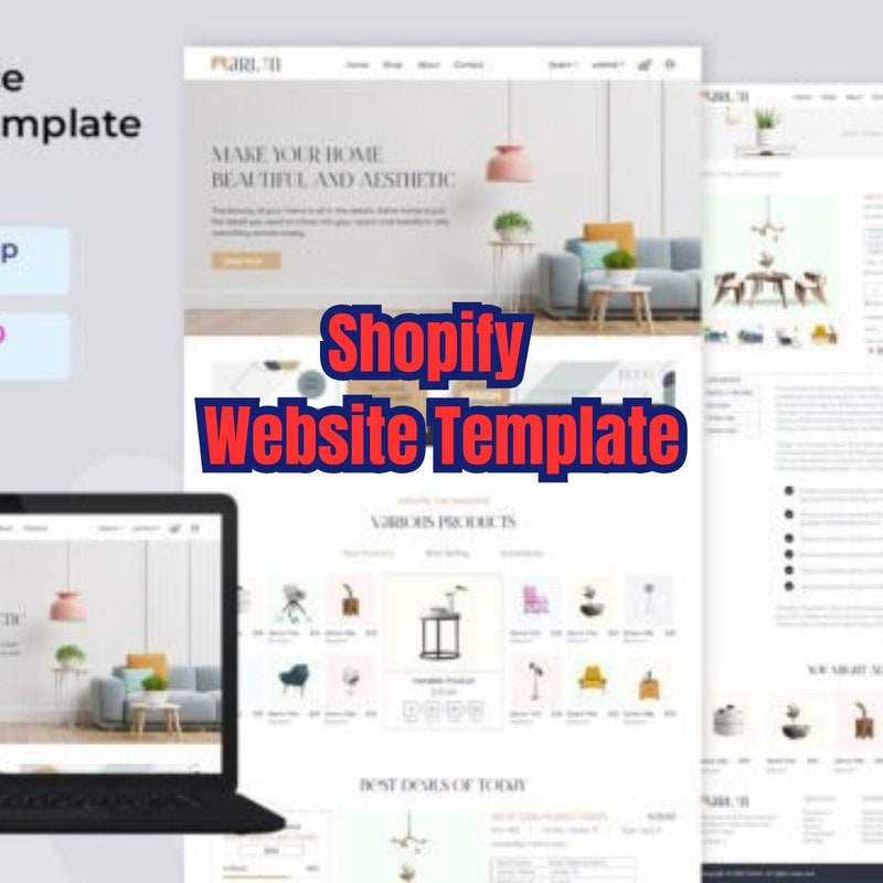 Shopify Website Templates - Etsy