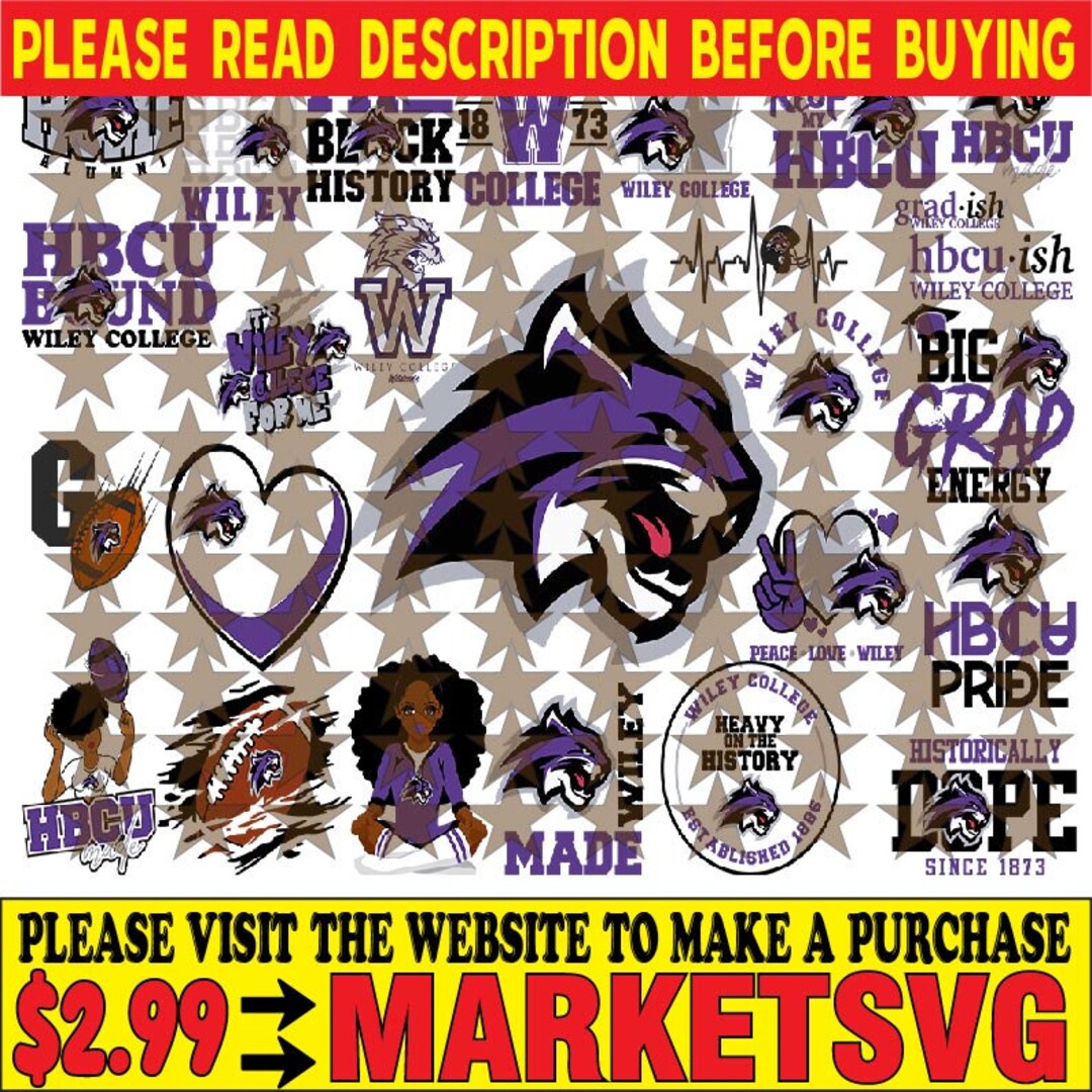 Wiley College Svg HBCU Svg Collections HBCU Svg Football - Etsy