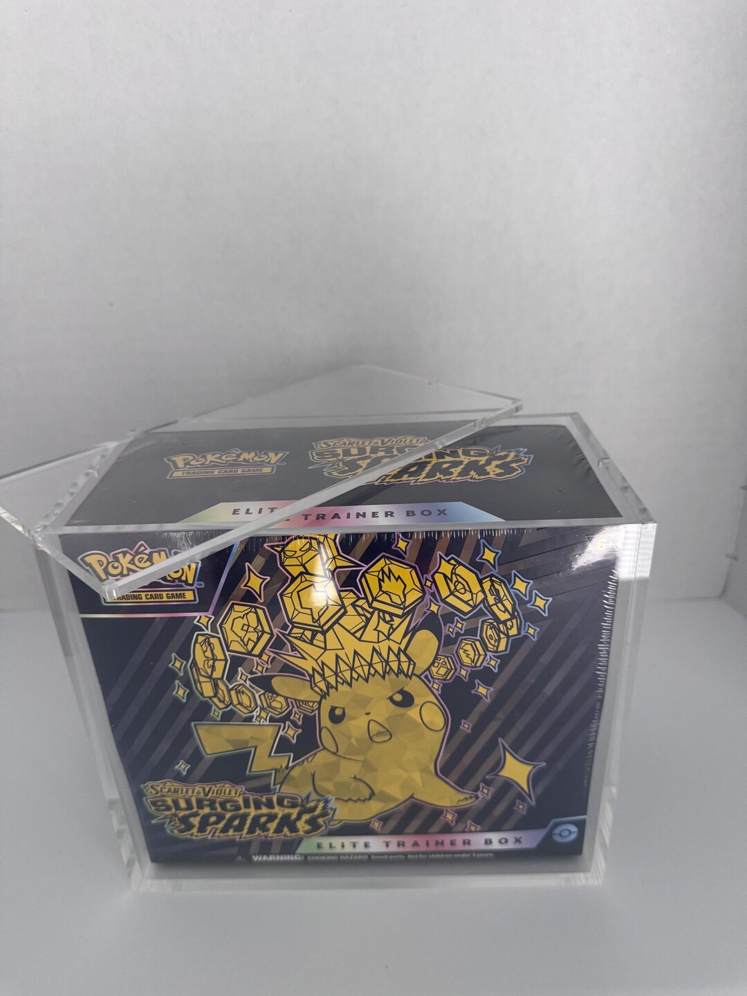 Pokémon ETB Acrylic Display Case | Clear Elite Trainer Box Protector ...