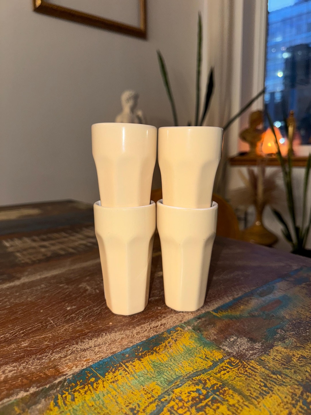 Vintage Cortado Cups Tall Espresso Retro Handless Coffee Cup Set ...