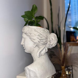 Planter Plant Pot Greek Statue Vintage Antique Style - Etsy