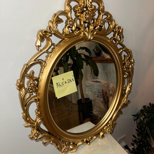 Ornate Mirror Goth Gothic Gold Antique Style Plastic Frame Baroque ...