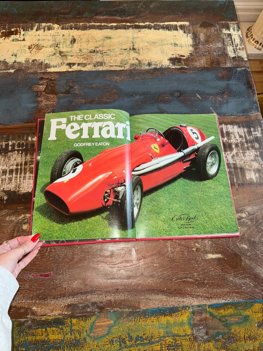 Vintage Ferrari Coffee Table Book 80s 90s Retro MCM Exotic Sports Car ...