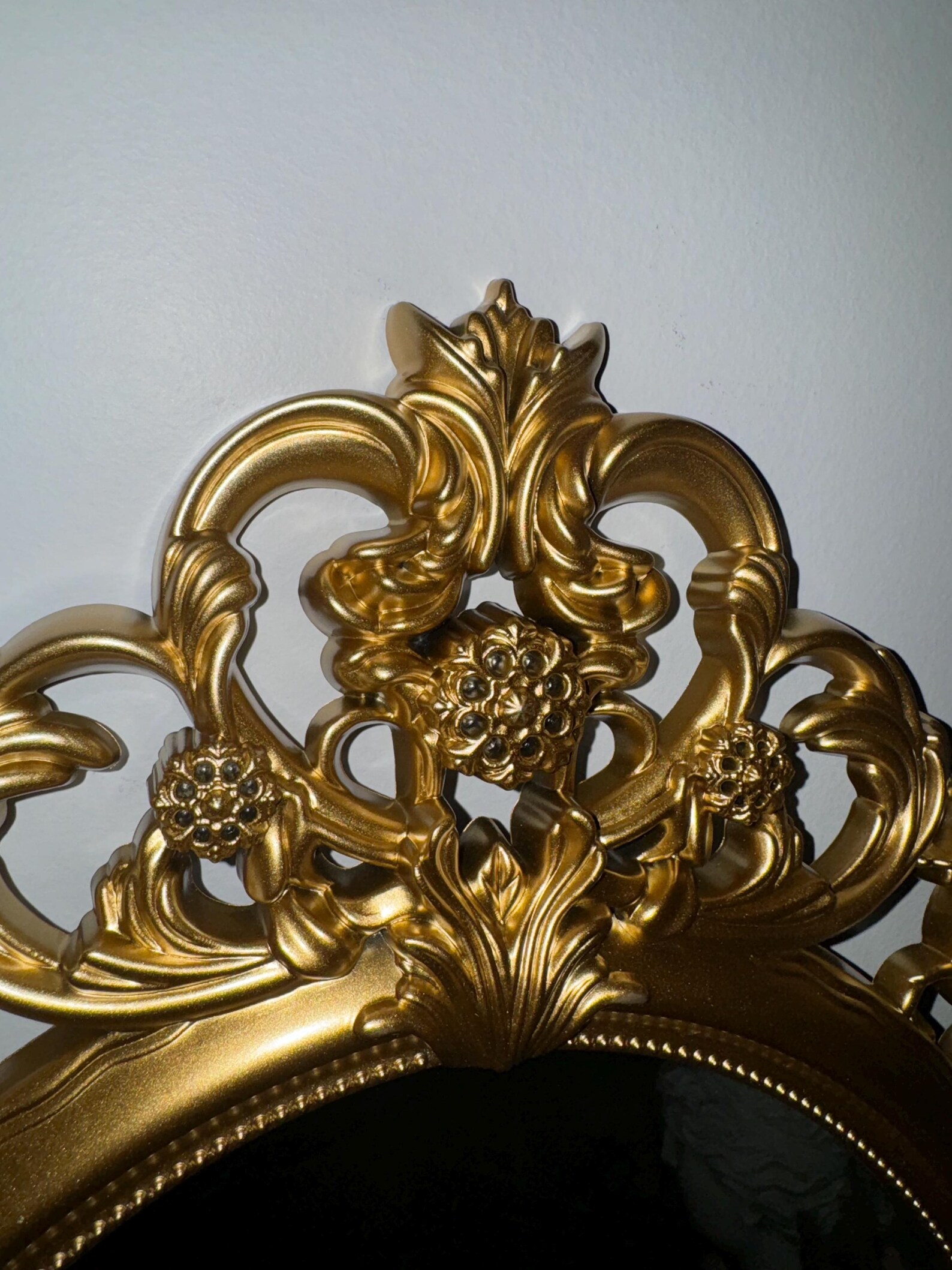 Ornate Mirror Goth Gothic Gold Antique Style Plastic Frame Baroque ...