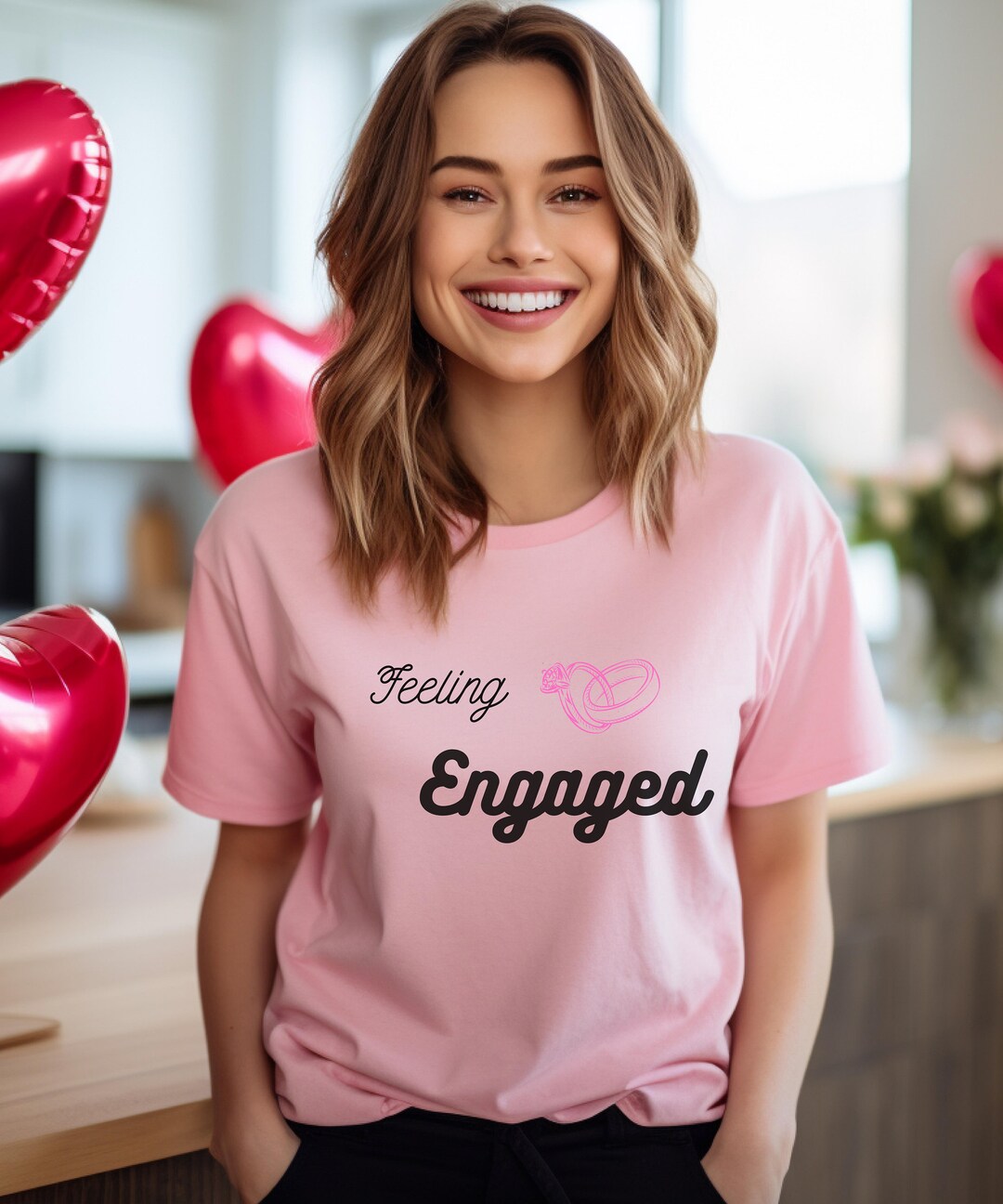 Feeling Engaged Shirt, Engagement Gift, Couple Engaged Shirt - Etsy