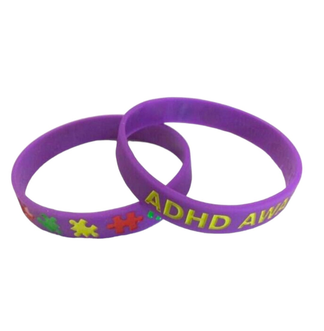 ADHD Awareness Wristbands Bracelet Attention Deficit Hyperactivity ...