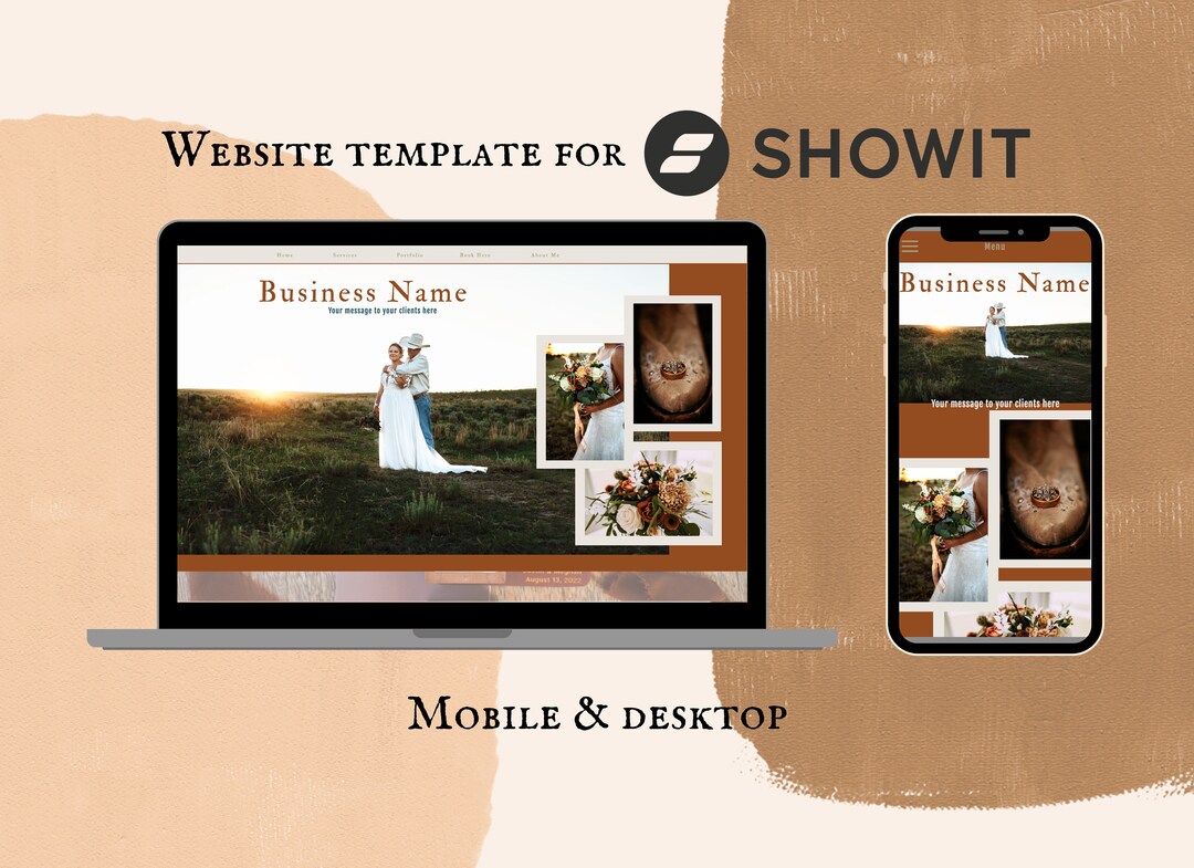 Bold Showit Website Template, Photographer Website Template, Showit Template for Photographer ...