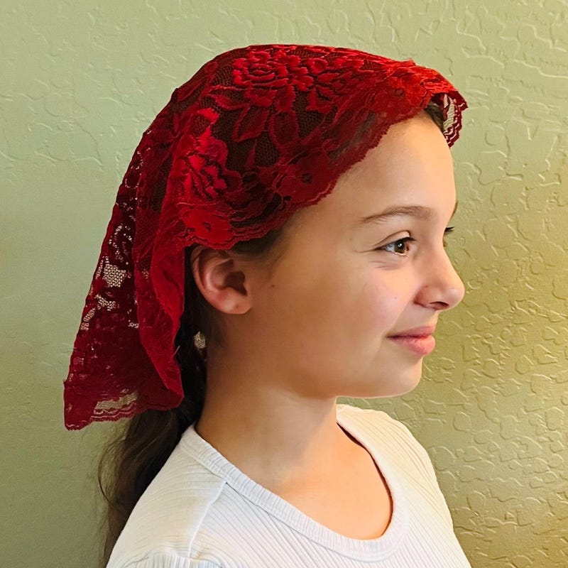 Red Veil - Etsy