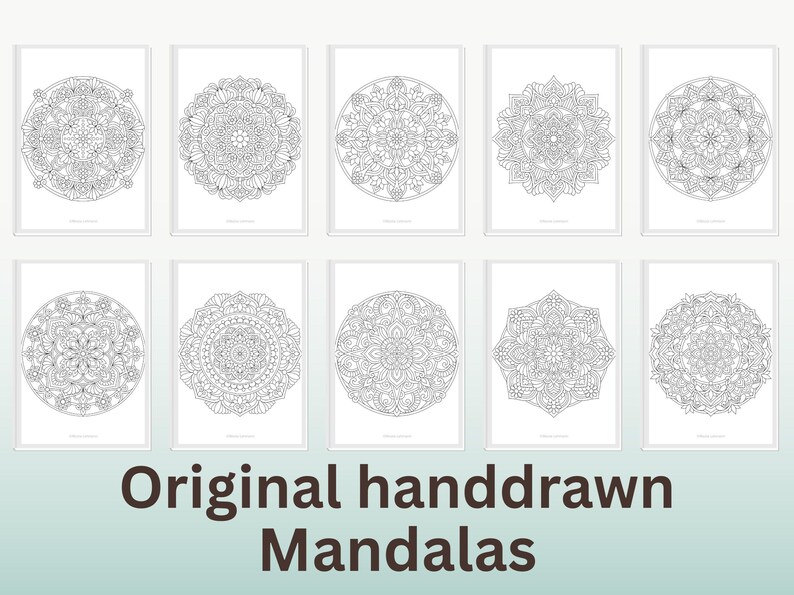 Healing Mandalas Volume 1 - Letter Format - Etsy