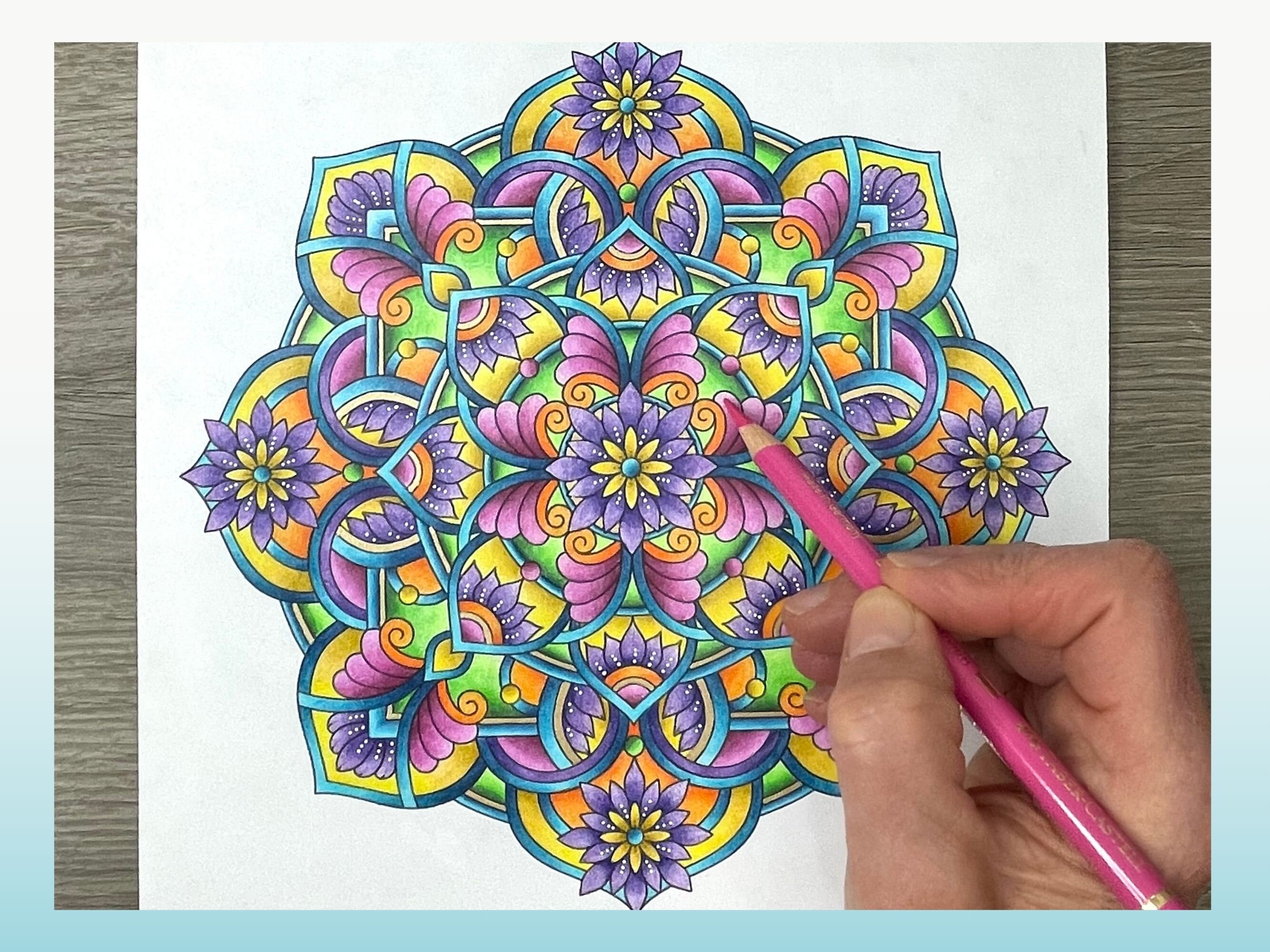 Mandala Colouring Pages: Feel Good Mandalas - Etsy