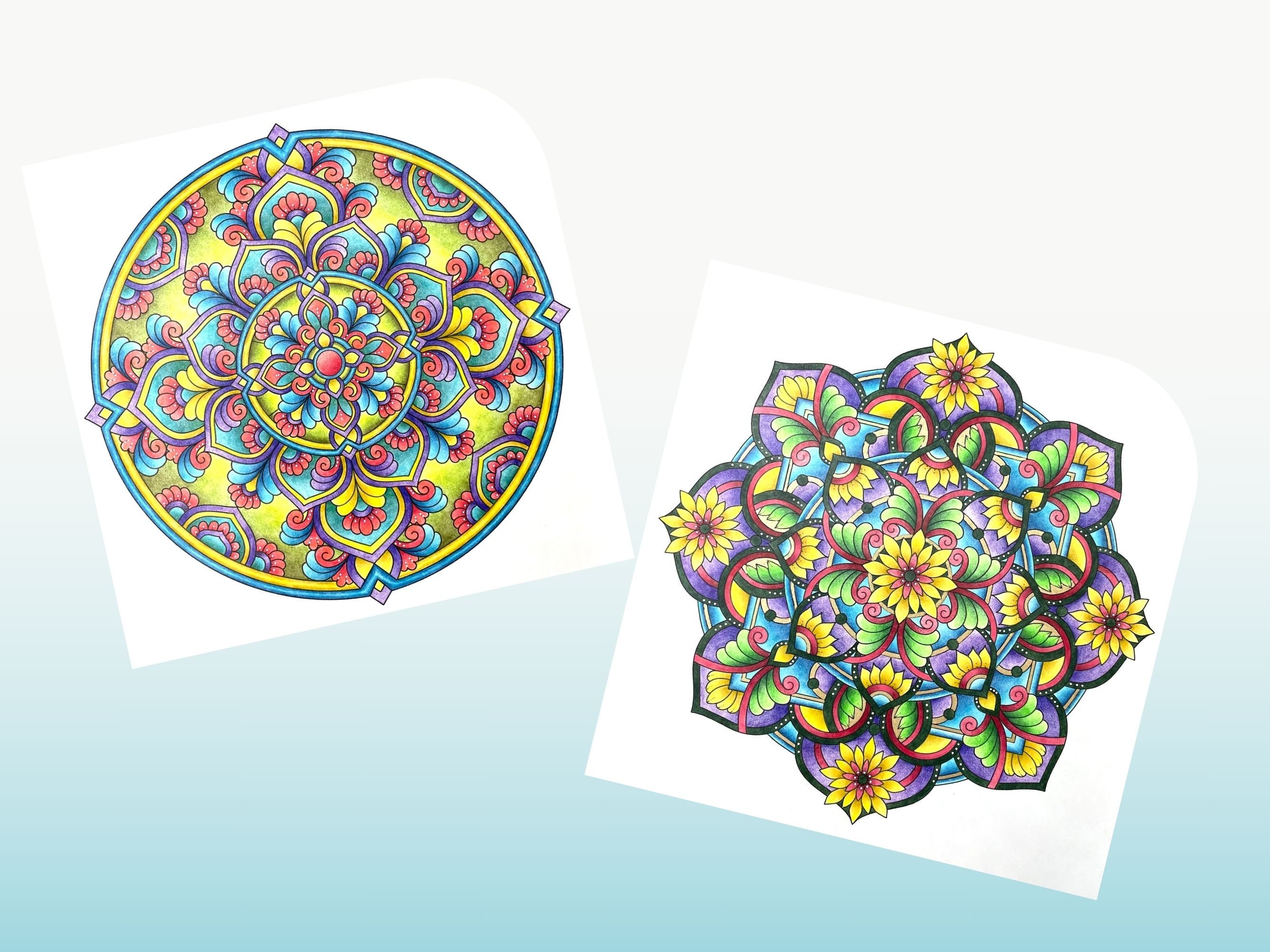 Mandala Colouring Pages: Feel Good Mandalas - Etsy